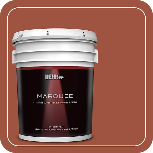 BEHR MARQUEE 5 gal. #MQ1-25 Kalahari Sunset Flat Exterior Paint ...