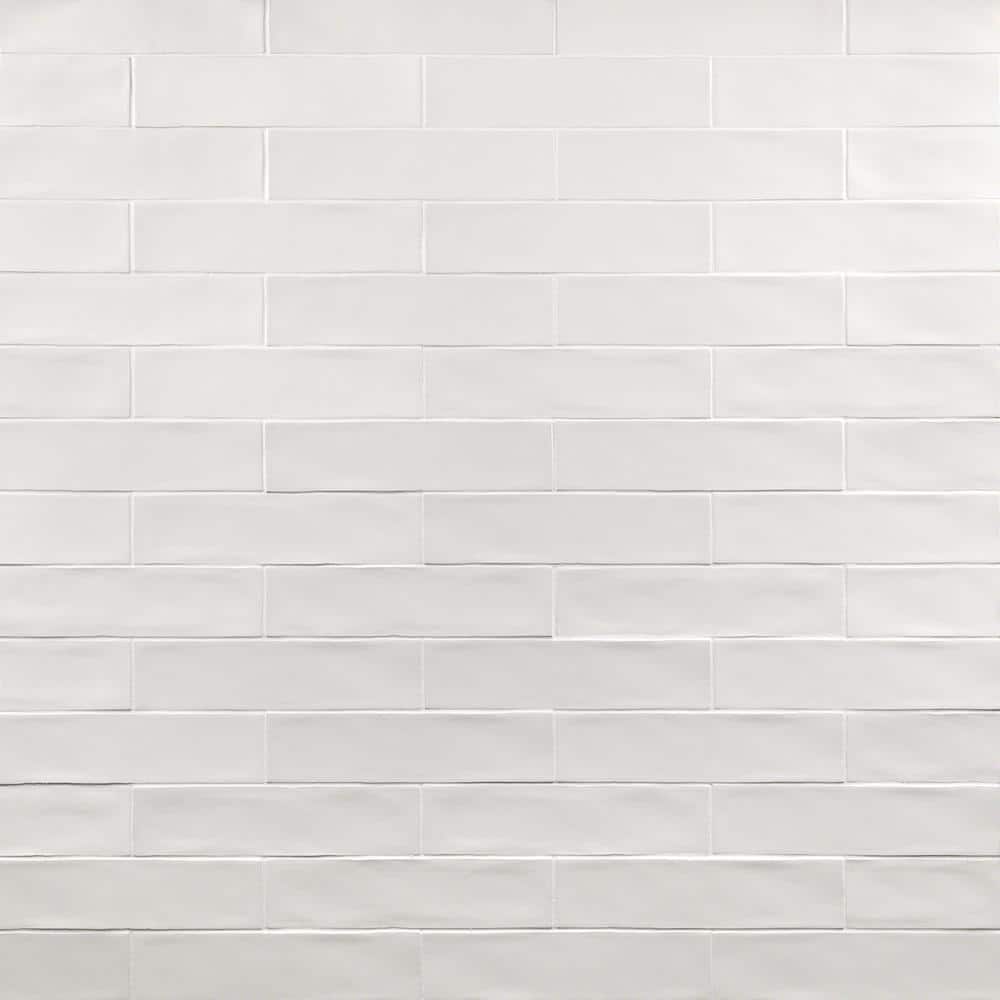 Ivy Hill Tile Pallet of Strait White 3 in. x 12 in. Matte Ceramic ...