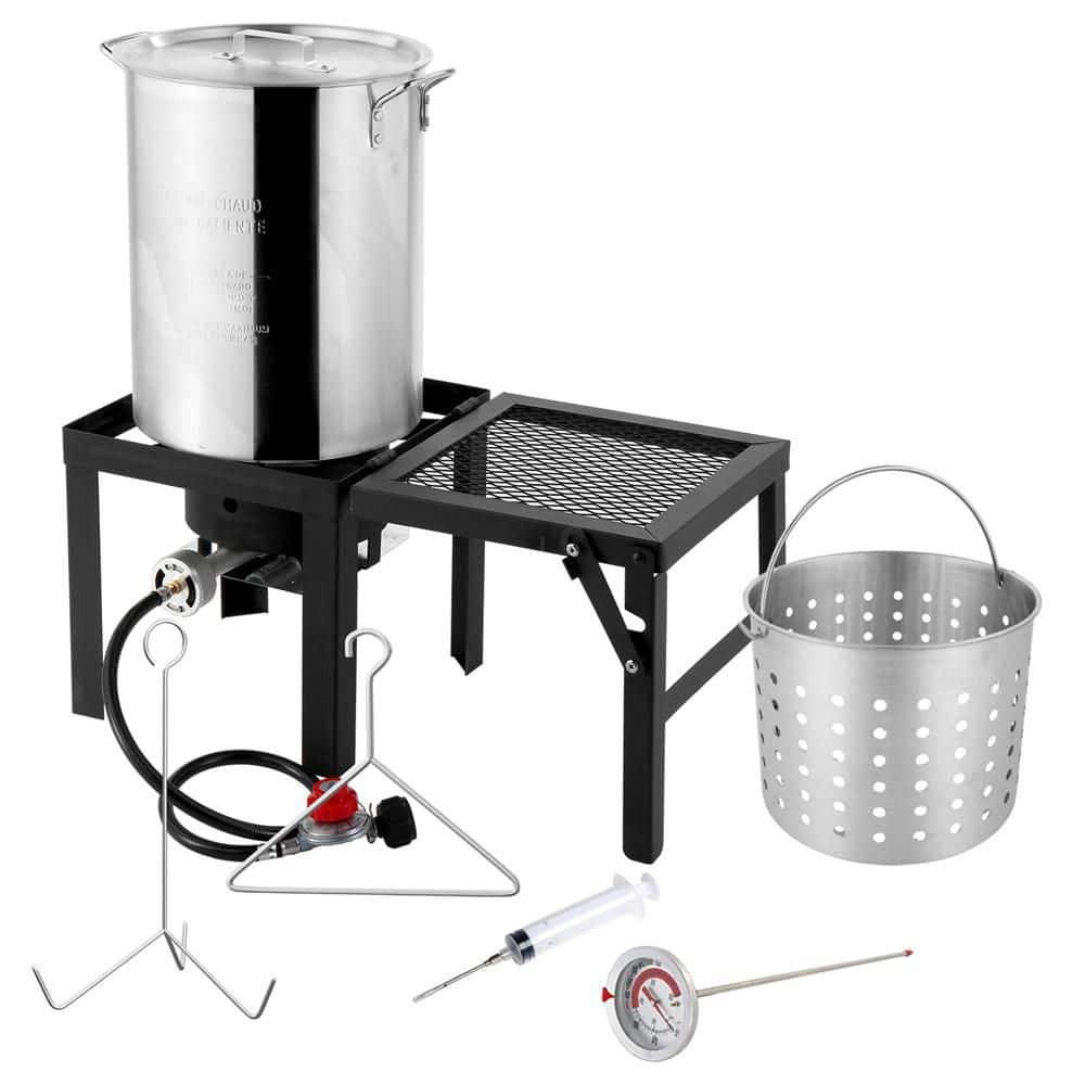 Karl home 30qt. Aluminum Turkey Fryer Kit with Propane Gas Stove and ...