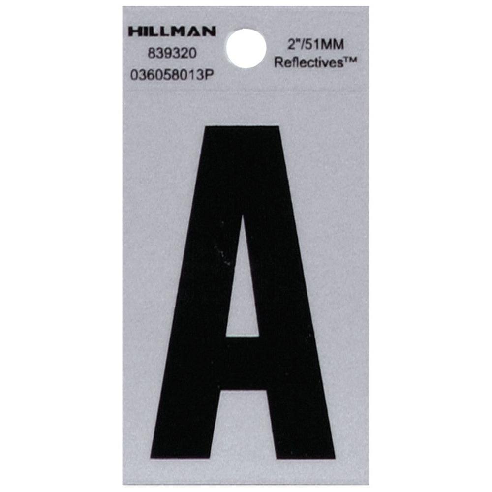 Everbilt 2 in. Vinyl Reflective Letter A 839320 - The Home Depot