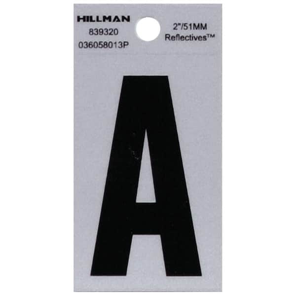 Everbilt 2 in. Vinyl Reflective Letter A 839320 - The Home Depot