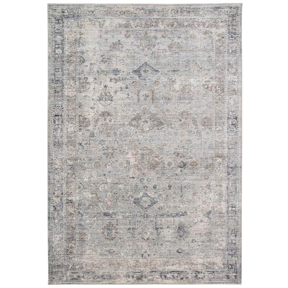 Amer Rugs Fairmont 2 ft. X 4 ft. Gray/Taupe Border Area Rug FAI4-0233AR ...