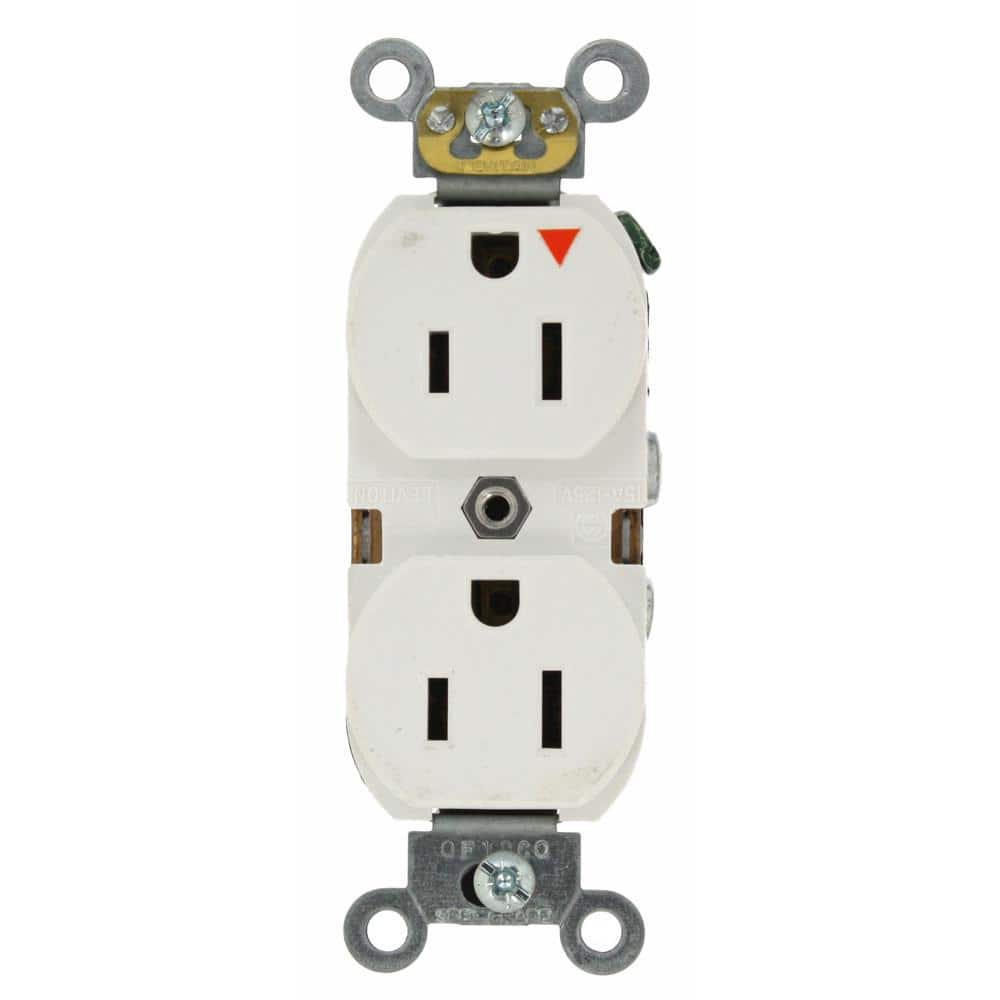Leviton 15 Amp 125 V Industrial Grade Isolated Ground Duplex Outlet ...