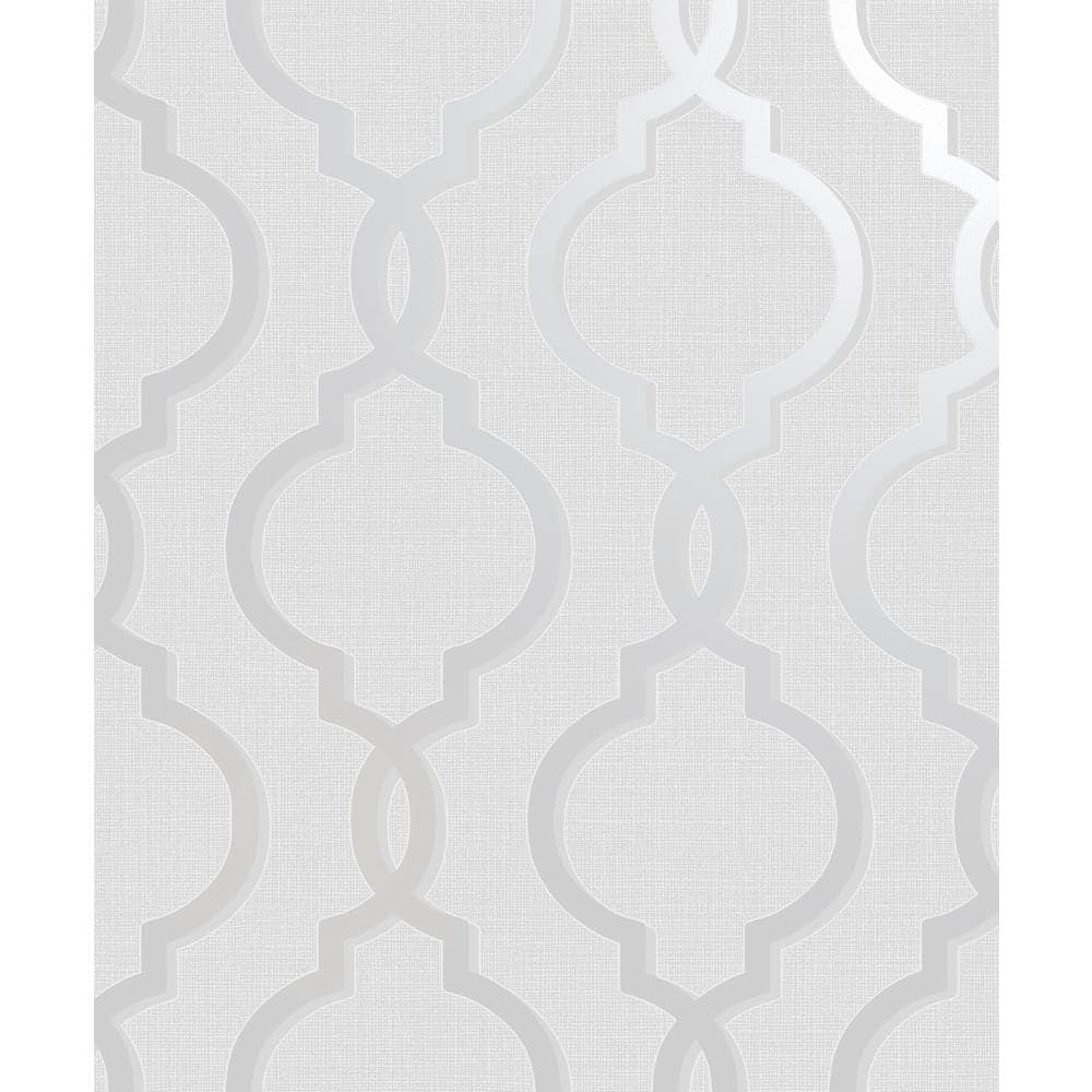 HOLDEN Laticia Trellis Grey Textured Eco-Foam Non-Paasted Wallpaper ...
