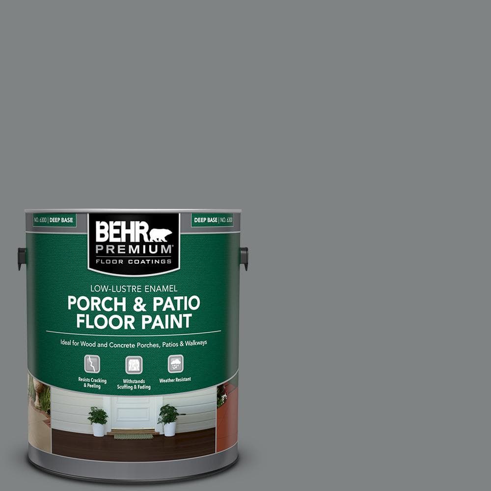 BEHR PREMIUM 1 gal. #PPU26-03 Legendary Gray Low-Lustre Enamel Interior ...