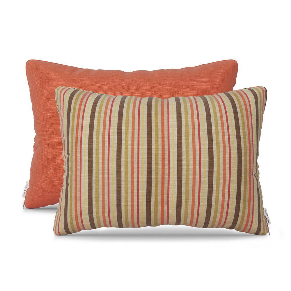 Pillow-To-Cover 16 in. x 24 in. Solano Fiesta/Echo Sangria Pillow Sofa ...