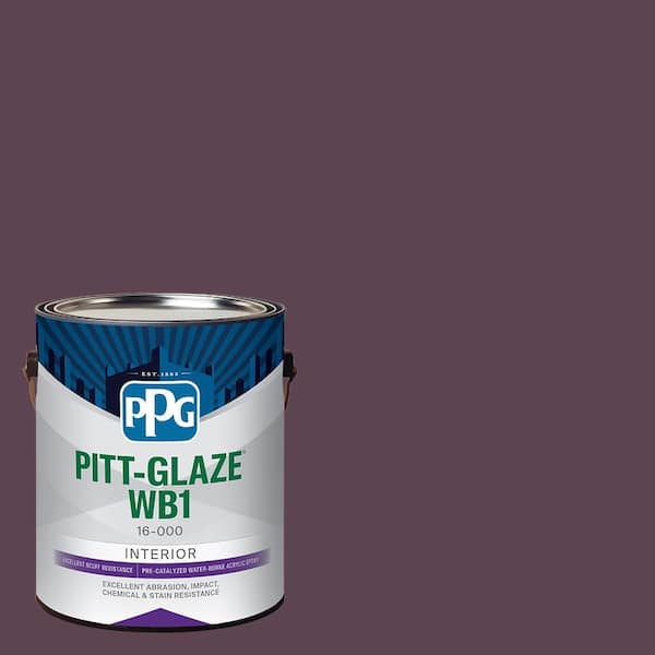 Pitt-Glaze 1 gal. PPG1046-7 Purple Basil Eggshell Interior Paint ...