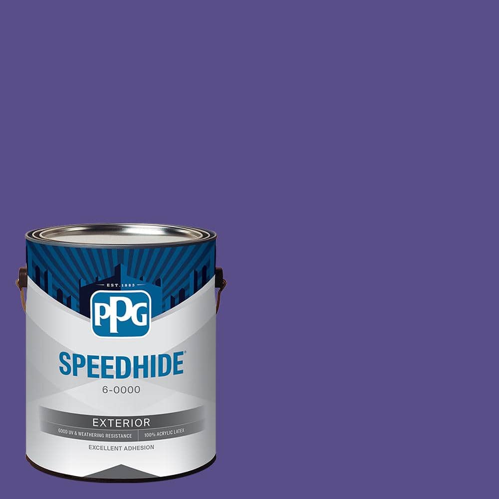 SPEEDHIDE 1 gal. PPG1247-7 Eggplant Satin Exterior Paint PPG1247-7SX ... SPEEDHIDE 1 gal. PPG1247-7 Eggplant Satin Exterior Paint PPG1247-7SX ...