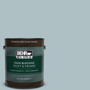 BEHR PREMIUM PLUS 1 gal. #PPU13-14 Ozone Hi-Gloss Enamel Interior ...