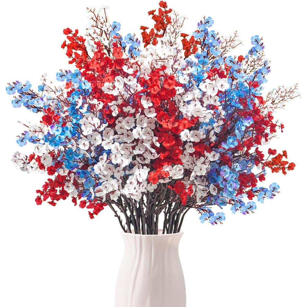 30-Piece 19 in. Multi-Colored Bulk Fake Artificial Gypsophila Fall ...