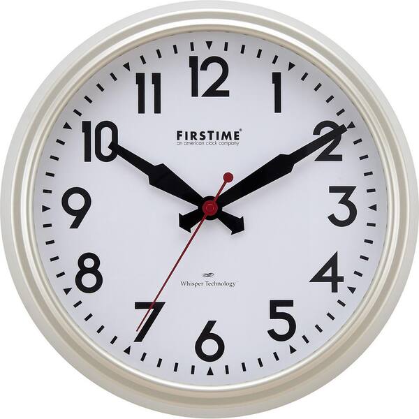 FirsTime & Co. Champagne Victor Modern Whisper Clock 31170