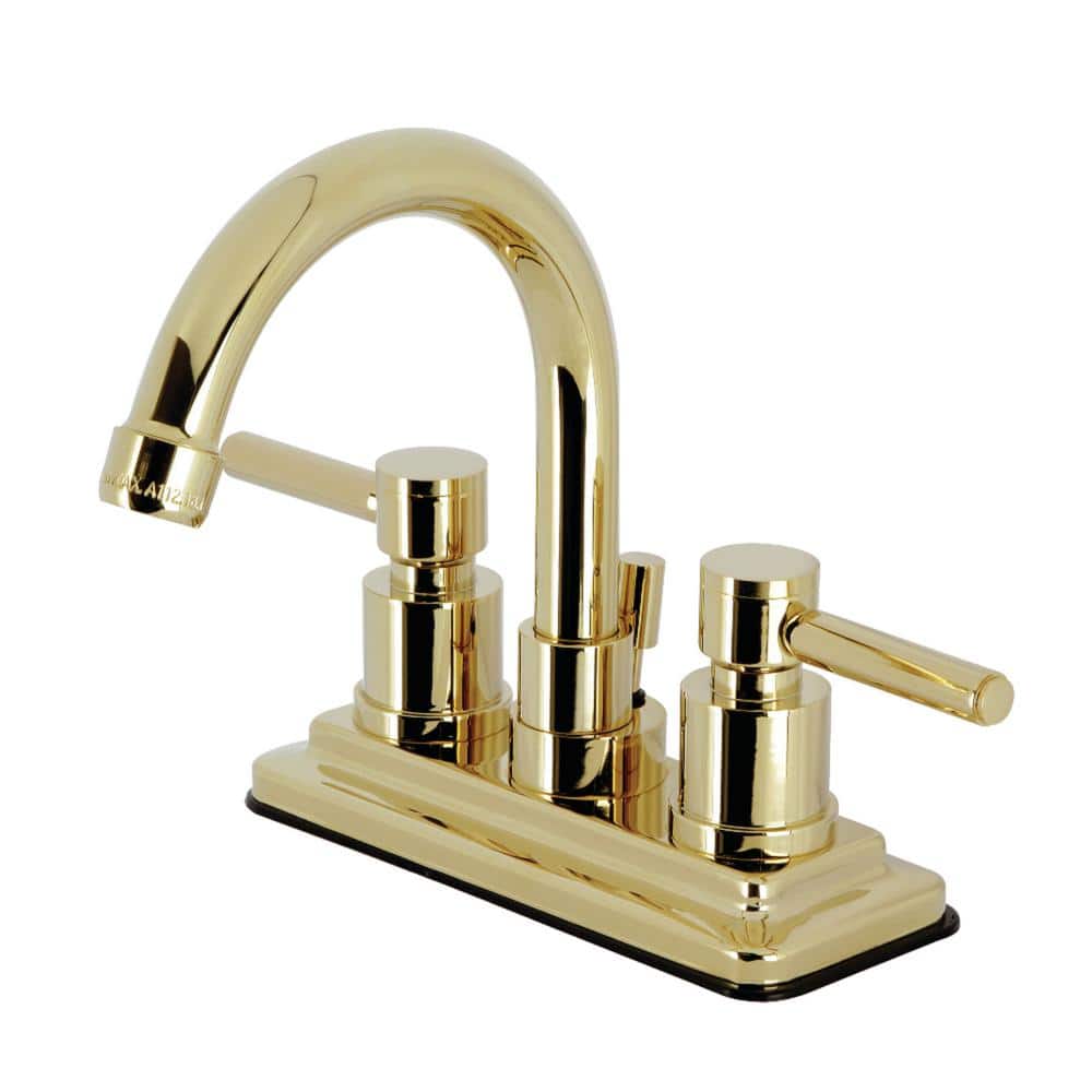 Kingston Brass Concord 4 in. Centerset Double Handle Bathroom Faucet ...