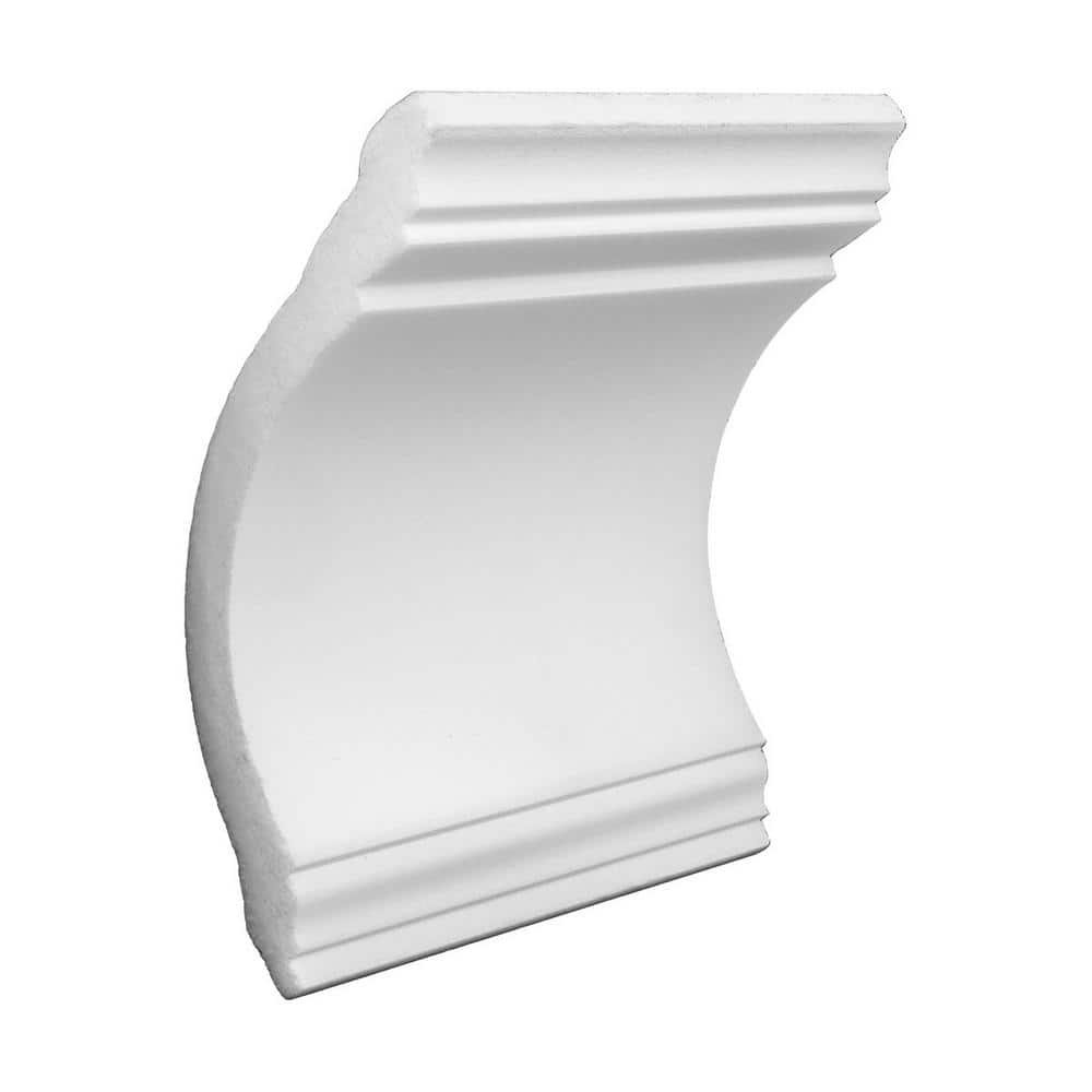 ORAC DECOR 3-1/8 in. D x 3-1/8 in. W x 4 in. L Primed White Plain ...