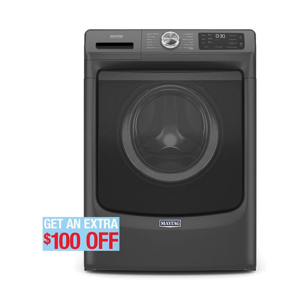 Maytag 4.8 cu. ft. Front Load Washer in Volcano Black MHW6630MBK - The ...