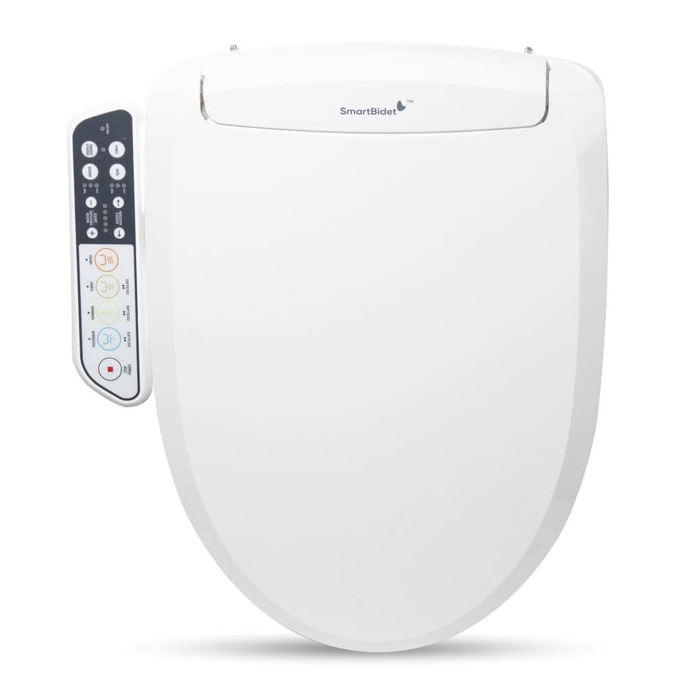 SmartBidet Electric Bidet Seat for Elongated Toilets with Control Panel ...