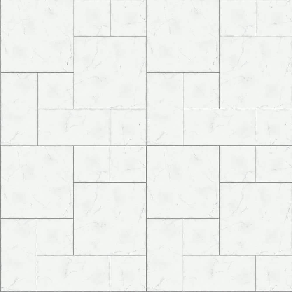Merola Tile Timeless Calacatta Natural Modular Kit 39-3/8 in. x 39-3/8 ...