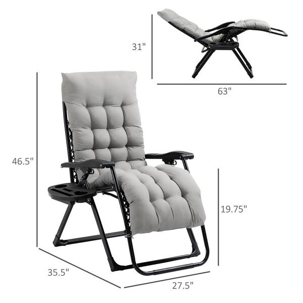 moda furnishings Black Metal Outdoor Zero Gravity Folding moda furnishings Black Metal Outdoor Zero Gravity Folding