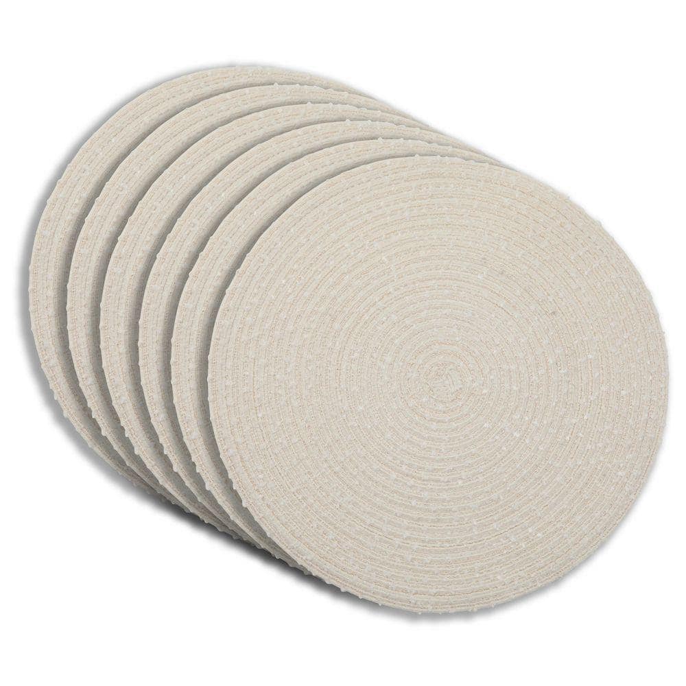 Dainty Home Placemats Set of 6 15"x15" Heat-Resistant Table Mats for ...