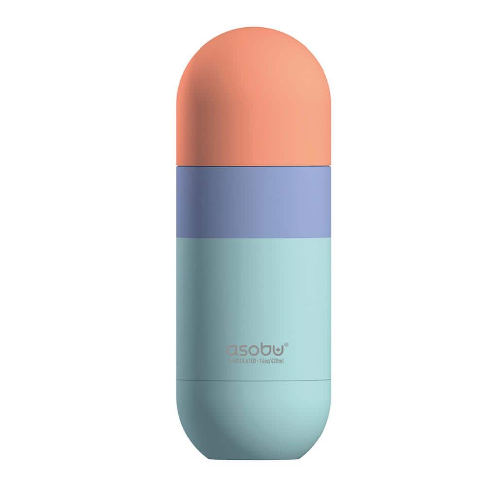 ASOBU 14 oz. Pastel Mint Stainless Steel Water Bottle SBV30PM - The ...