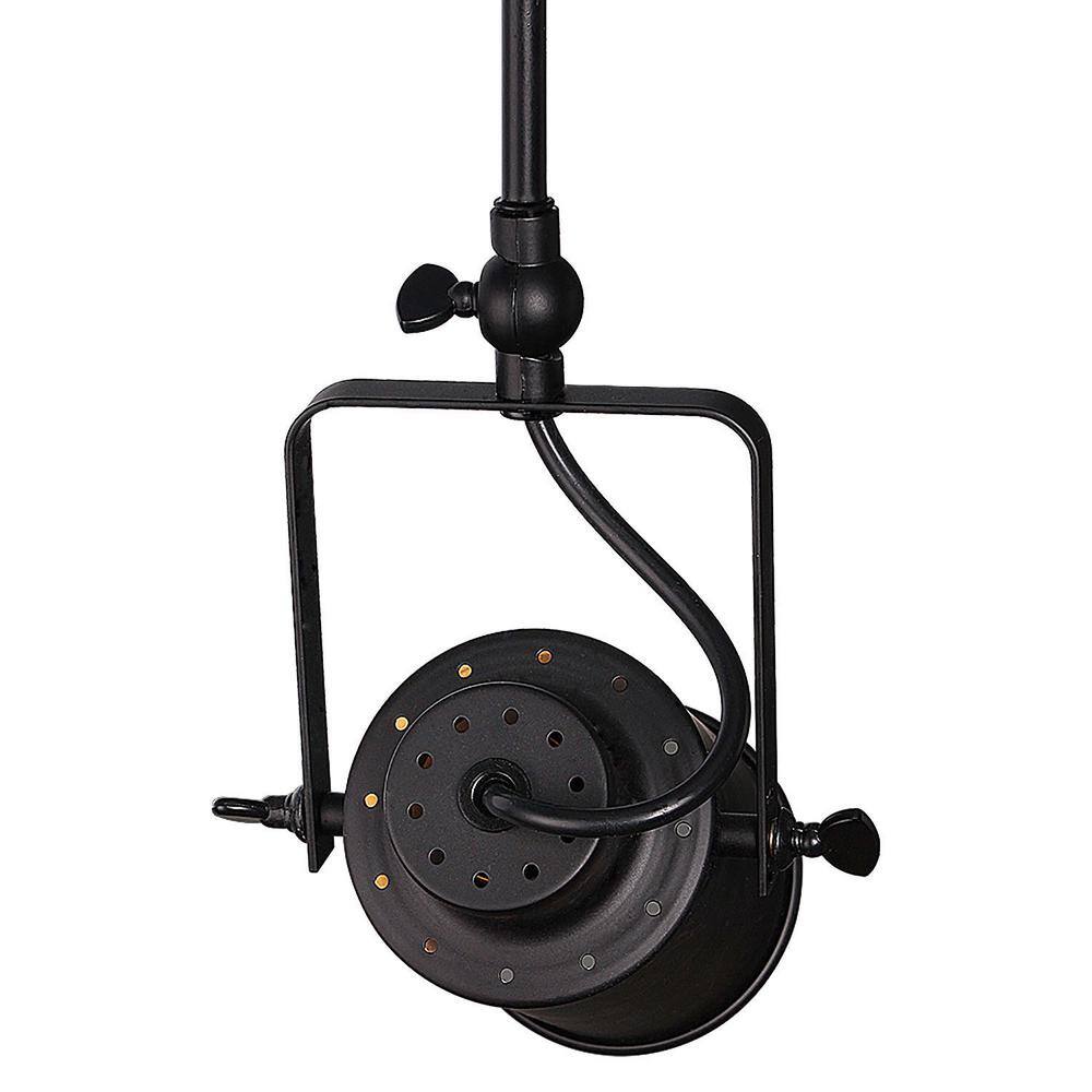 LNC Rustic Black Linear Metal Track Light Modern Classic 1-Light ...