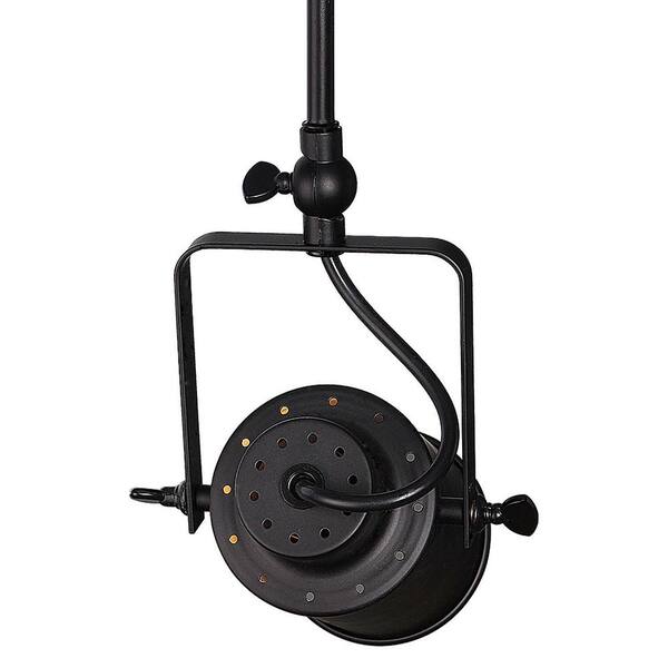 LNC Rustic Black Linear Metal Track Light Modern Classic 1-Light ...