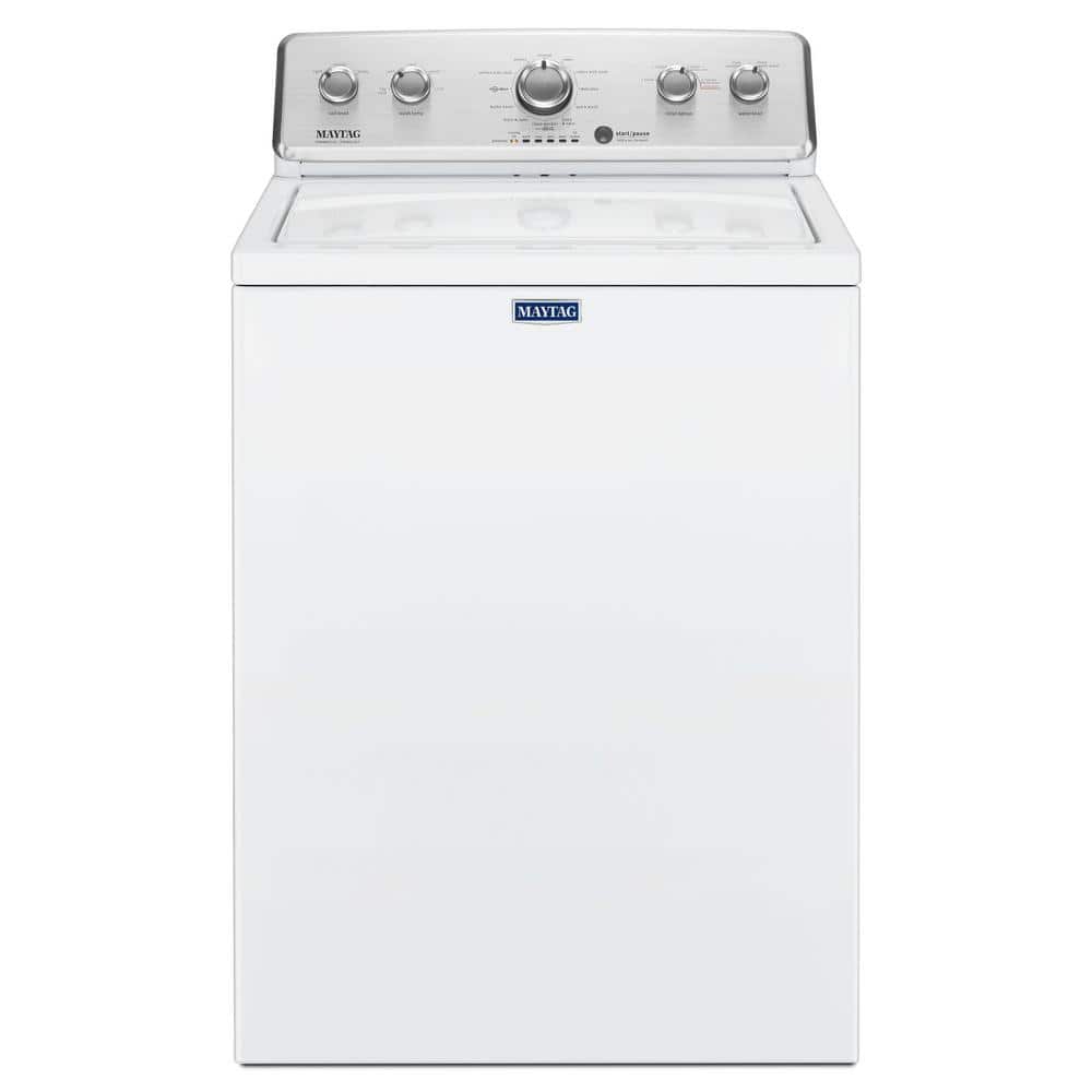 Maytag 3.8 cu. ft. High-Efficiency White Top Load Washing Machine with ...