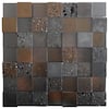 Ivy Hill Tile Deco Lava Blocks Iron 4 in. x 0.24 in. Metallic Lava ...