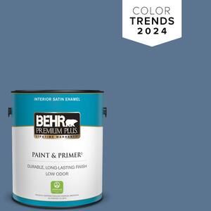 BEHR MARQUEE 1 gal. #PPU14-18 Laguna Blue One-Coat Hide Eggshell Enamel ...