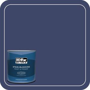 BEHR PREMIUM PLUS 1 gal. #S-H-620 Midnight Sky Semi-Gloss Enamel Low ...
