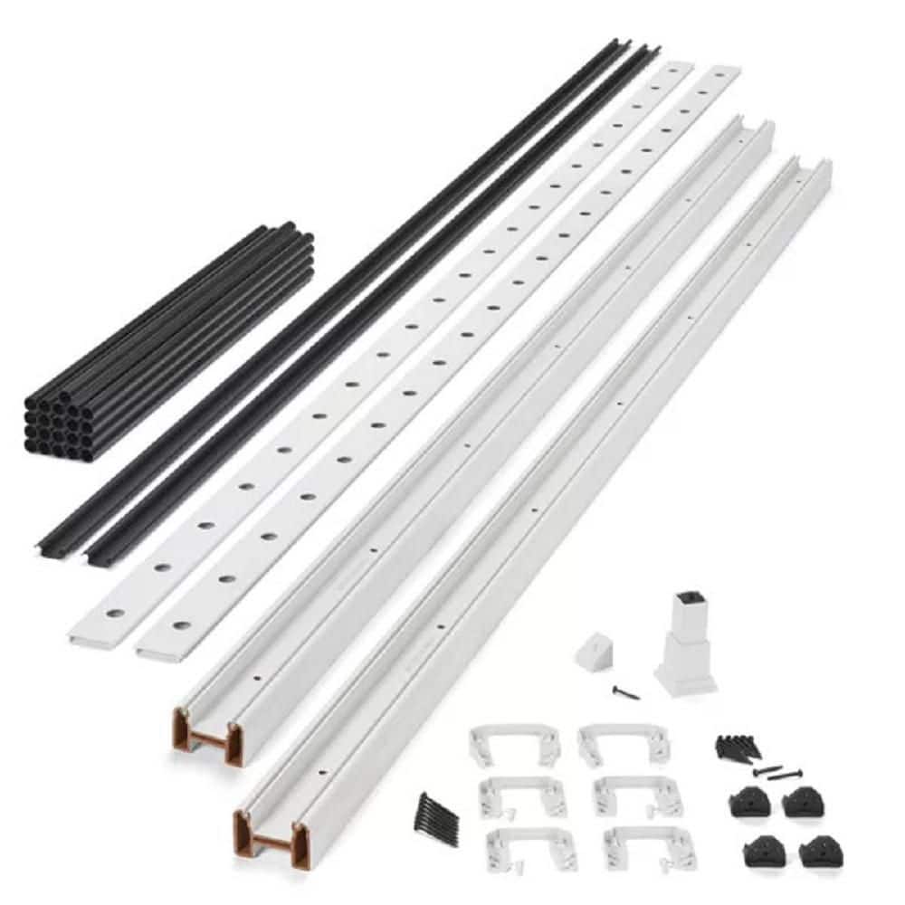 Trex Transcend 8 ft. x 36 in. Classic White Composite Horizontal ...