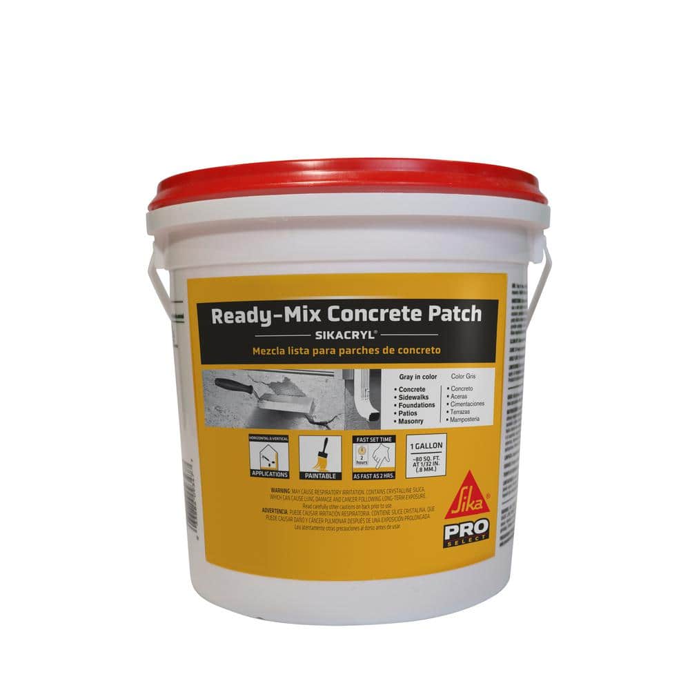 Sika 1 Gal. Ready-Mix Concrete Patch and Repair, Textured Concrete ...