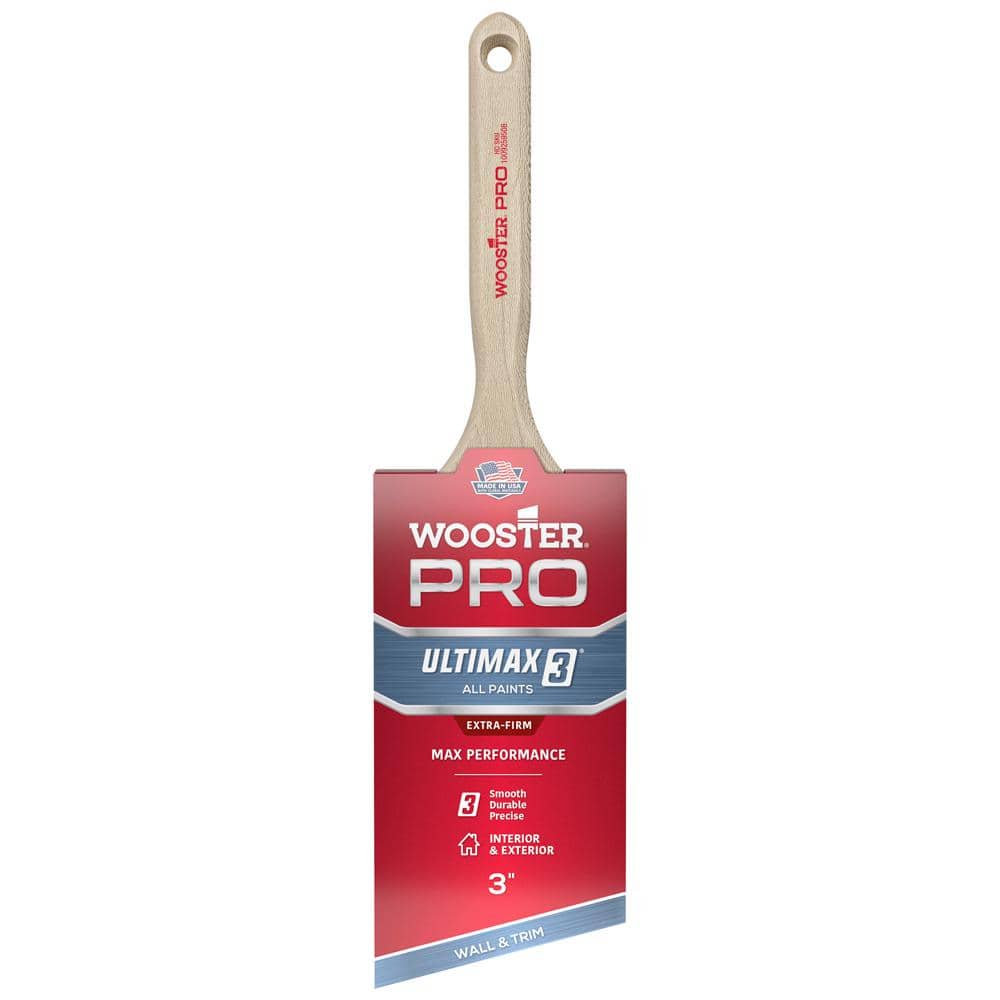Wooster 3 in. Advanced Nylon Ultimax 3 Angle Sash Brush 0H21900030 ...