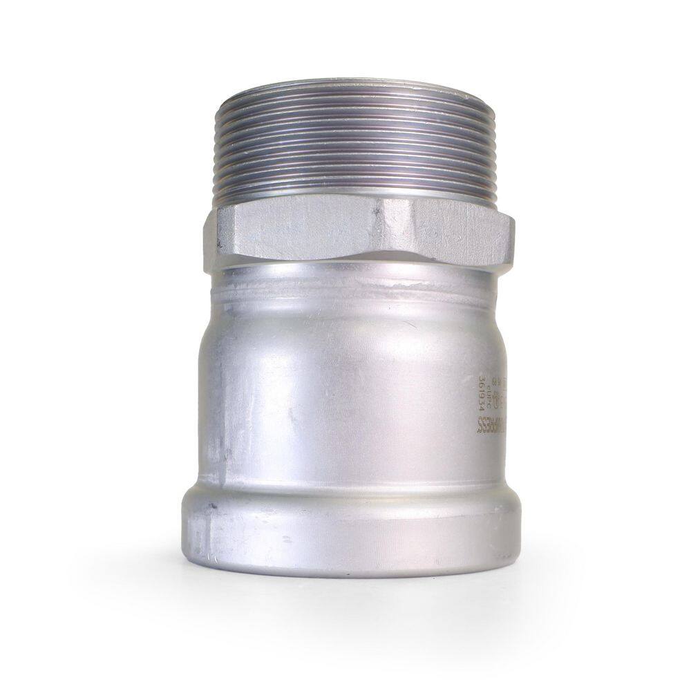 T TITANPRESS 1/2 in. Carbon Steel Press x MPT Male Adapter EPDM ...