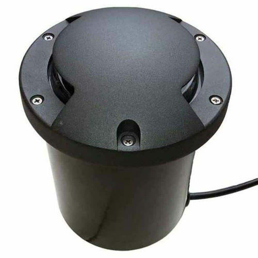 AQLIGHTING Black Hardwired Weather Resistant Well light with LED Light ...
