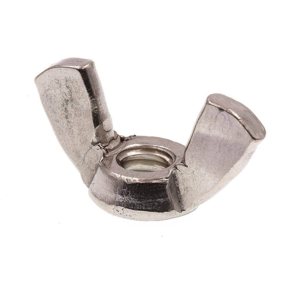 Prime-Line 1/4 in.-20 Grade 18-8 Stainless Steel Wing Nuts Cold-Forged ...