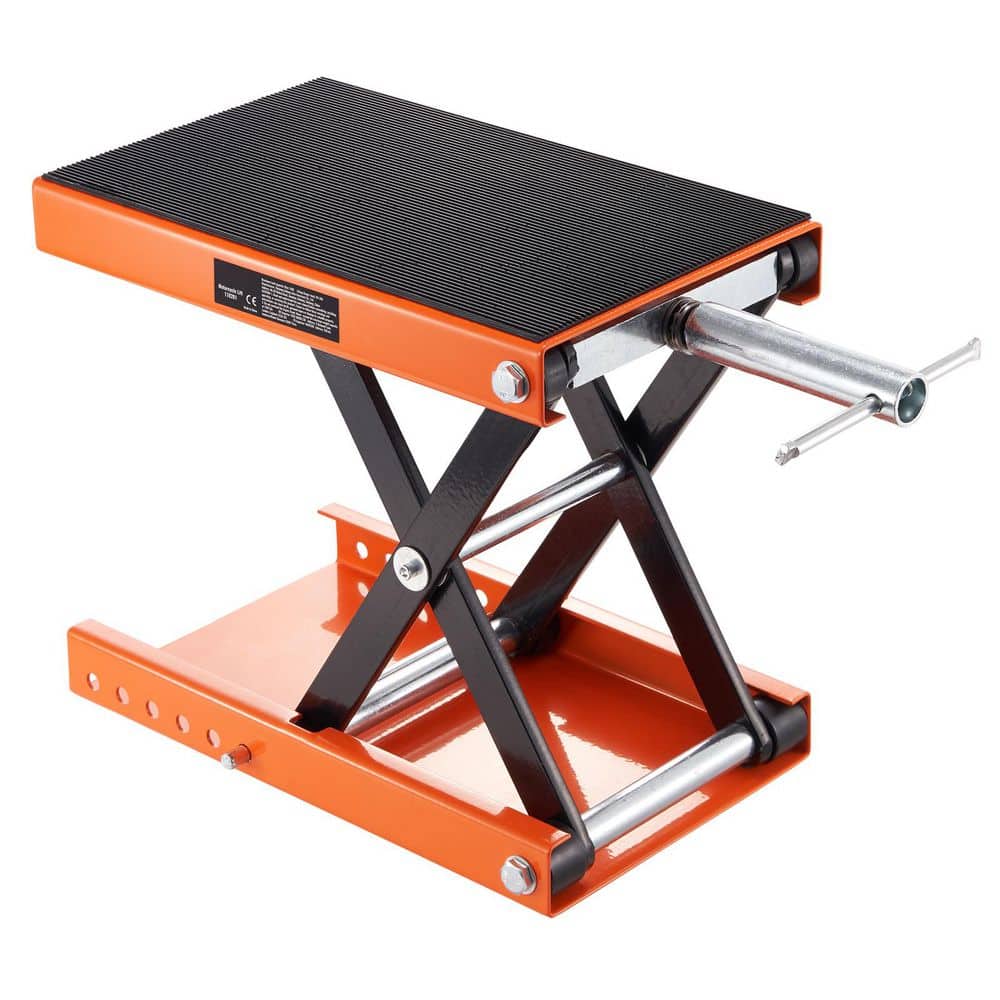 SKYSHALO Motorcycle Lift 1100 lbs. Motorcycle Scissor Lift Jack with ...