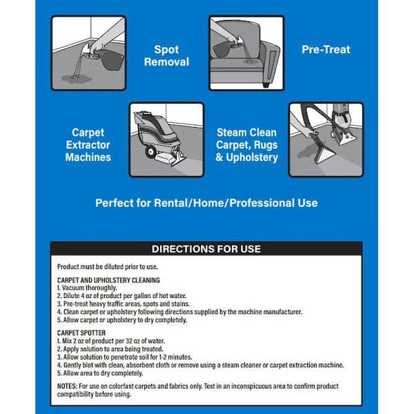 ECOLAB 1 Gal. 3-in-1 Carpet Cleaner Concentrate 7700416 - The Home Depot