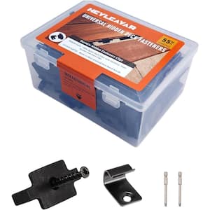 Afoxsos Plastic Hidden Composite Deck Fastener Clips with Metal Screws ...