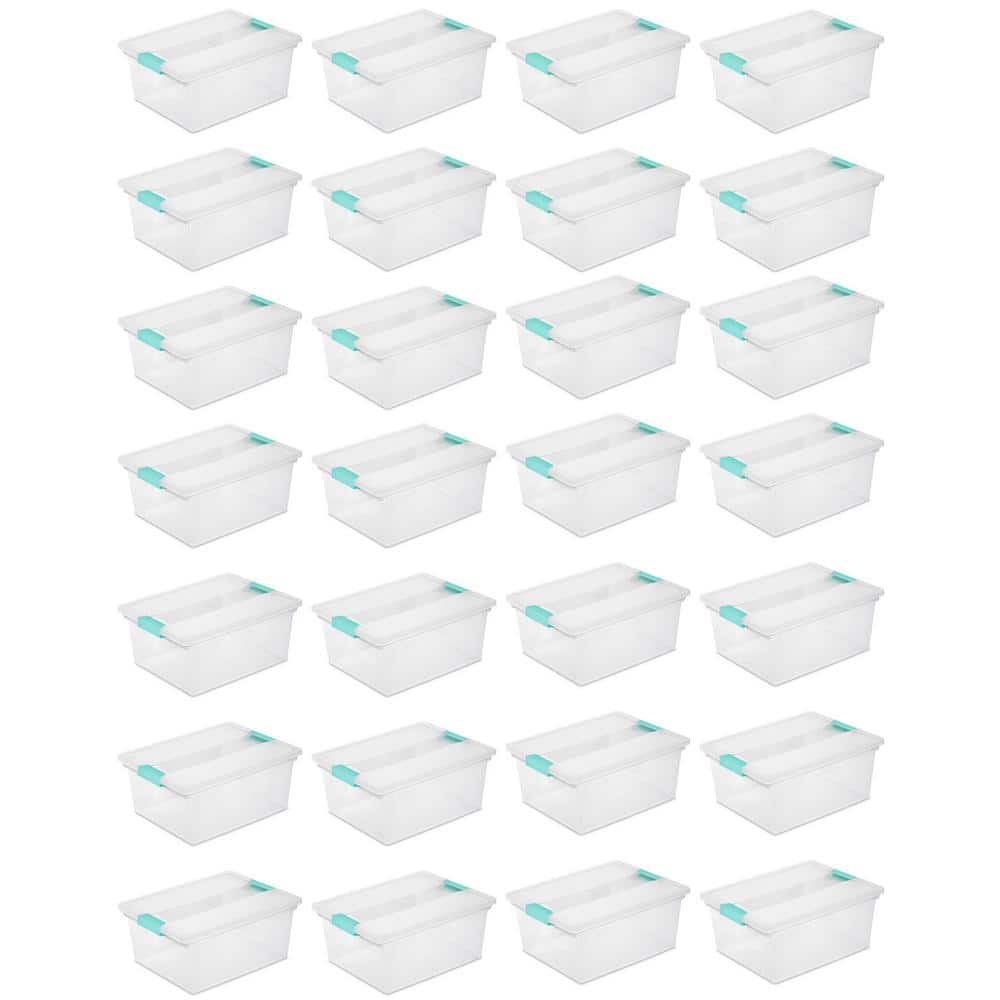 Sterilite Deep Storage Container Tote in Clear 28-Pack 28 x 19658604 ...