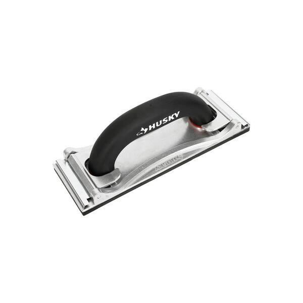 Husky 3-1/4 in. x 9-1/4 in. Heavy Duty Hand Sander with Plastic Handle ...