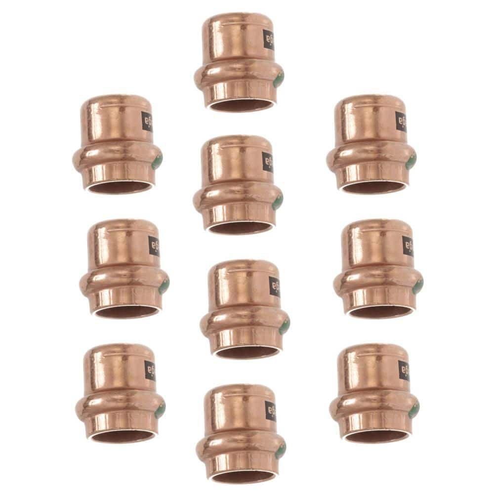Viega ProPress 1/2 in. Press Copper Cap (10-Pack) 77445 - The Home Depot