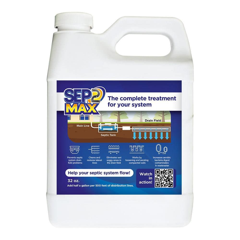 SEP 2 MAX 32 oz. Septic System Treatment SM-20-QT - The Home Depot
