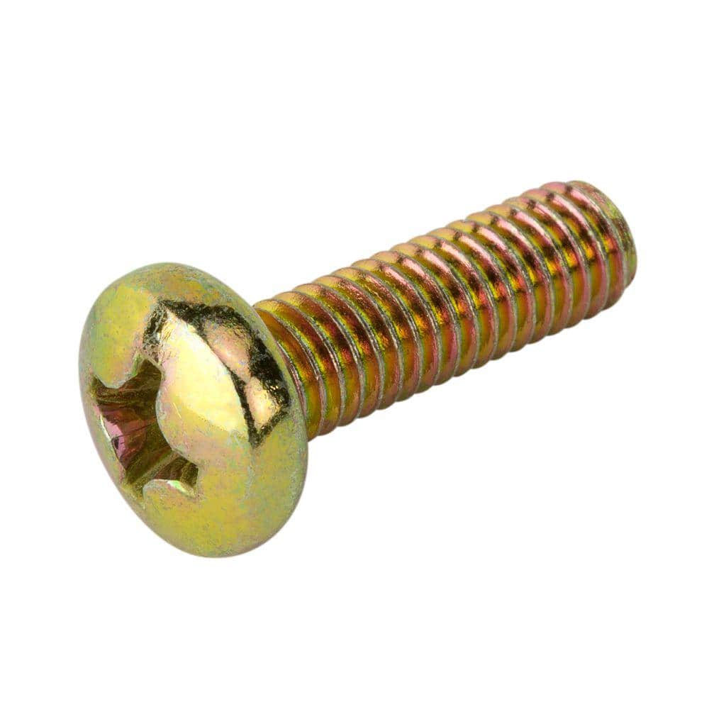 Crown Bolt M6-1 x 20 mm Bright Zinc MS Truss Head Slotted License Plate ...