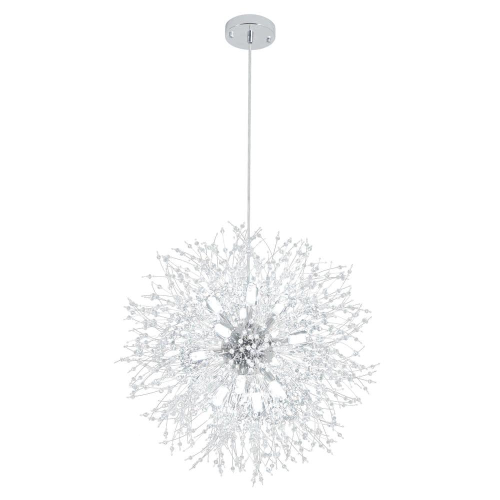 Auffel Kermith 12 light Clear Dandelion Chandelier for Kitchen Island ...