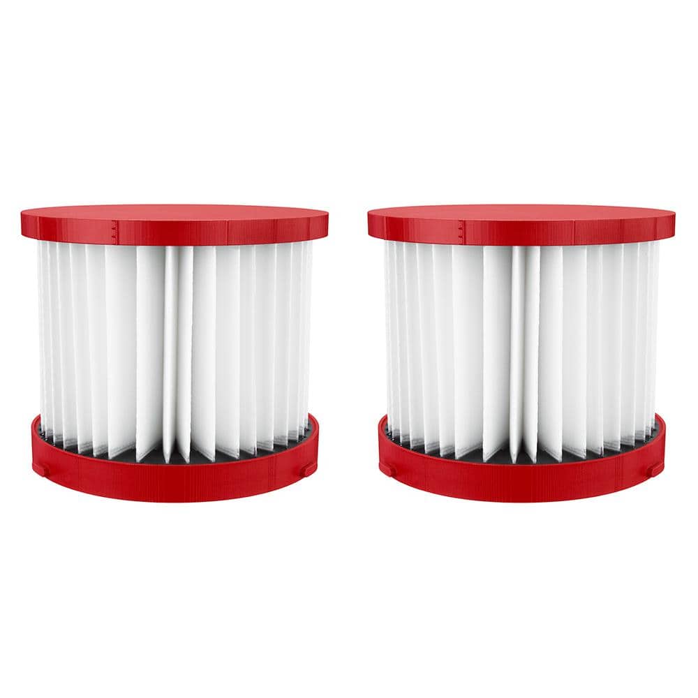 Milwaukee Wet/Dry Vacuum Hepa Filter (2-Pack) 49-90-1900BF - The Home Depot