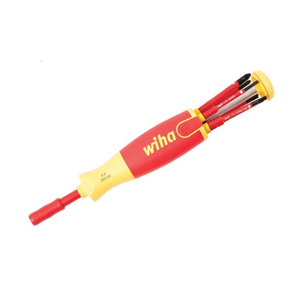 Wiha 1000-Volt Insulated SlimLine Ultra Driver Blade Screwdriver Set ...