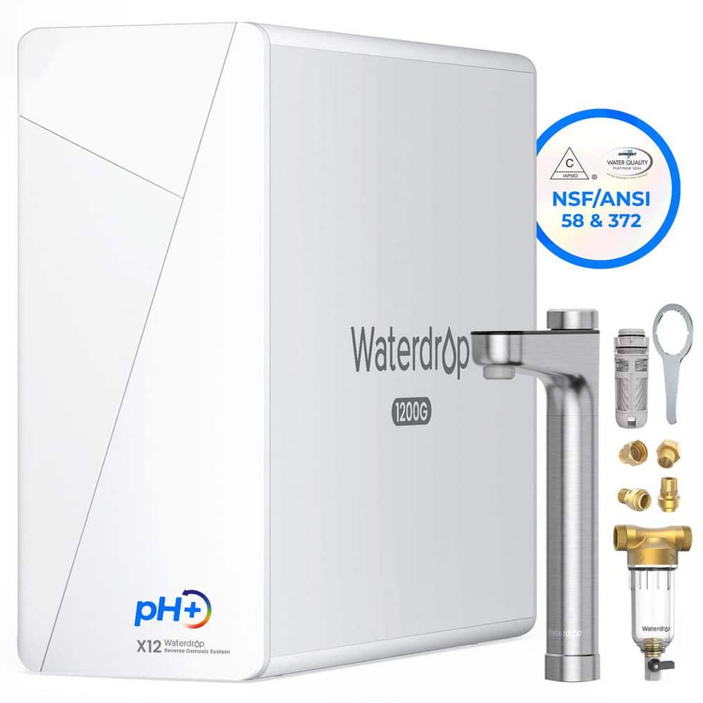 Waterdrop Integrated Water Treatment Solution: WD-X12 Tankless RO ...