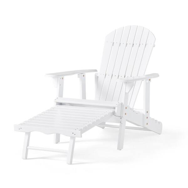 Zeus & Ruta Wood Reclining Adirondack Patio Chair Bench Perfect in ...