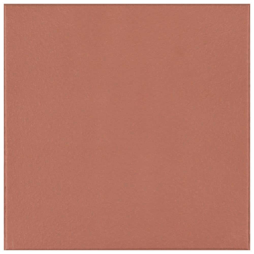 Merola Tile Klinker Red 7-3/4 in. x 7-3/4 in. Ceramic Floor and Wall ...