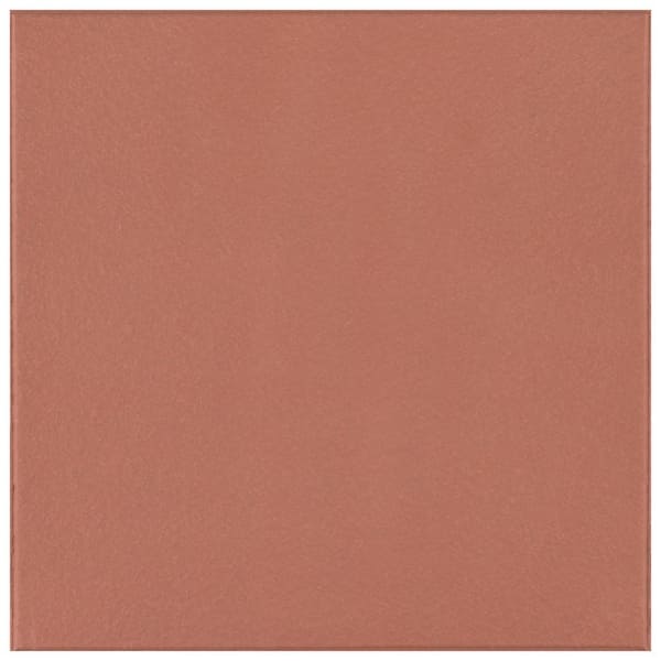 Merola Tile Klinker Red 7-3/4 in. x 7-3/4 in. Ceramic Floor and Wall ...